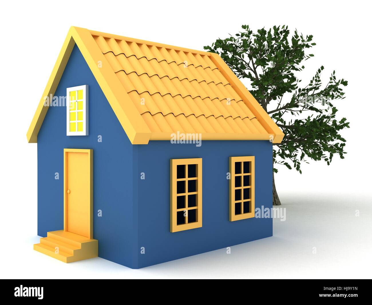 house, building, city, town, isolated, model, design, project, concept ...