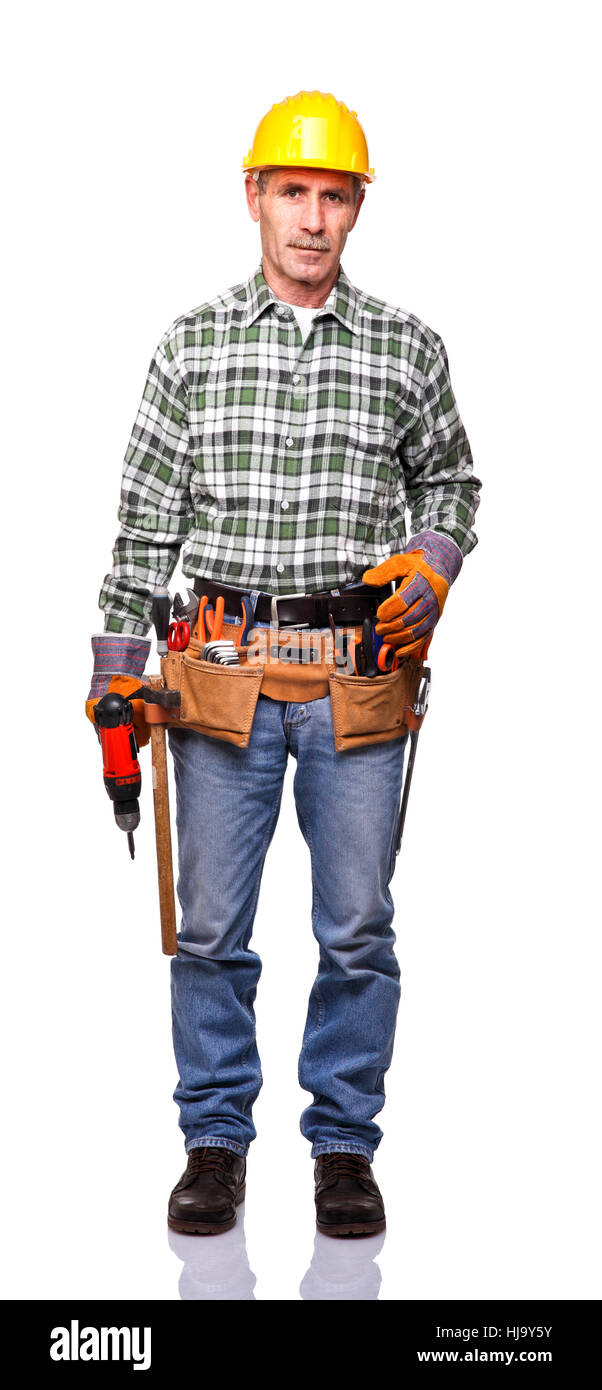 One portrait standing senior laborer hi-res stock photography and ...