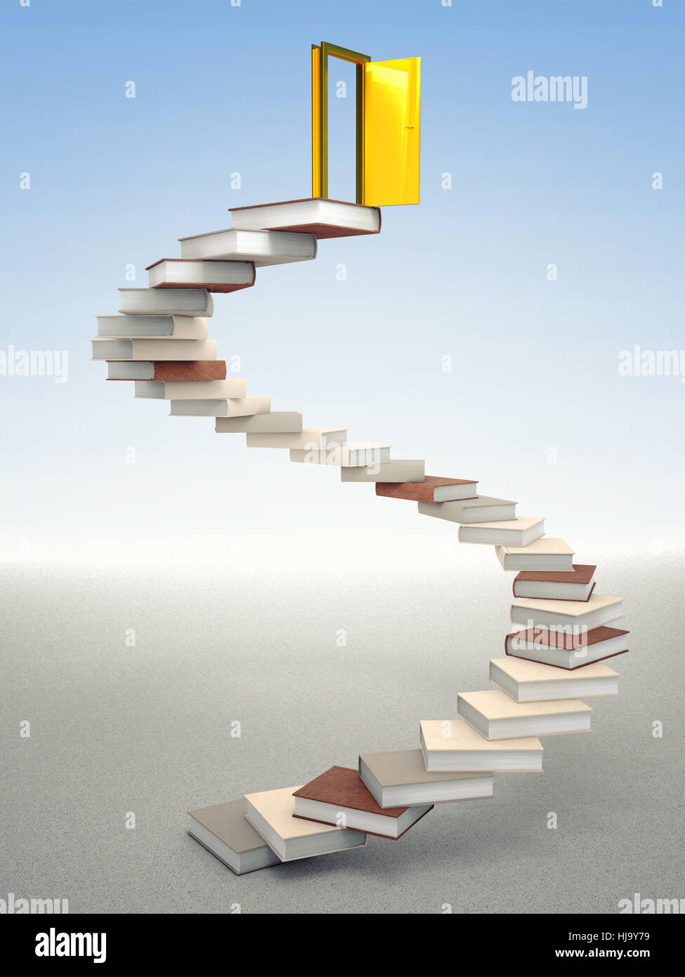 door, golden, stair, book, success, gold, study, education, model ...