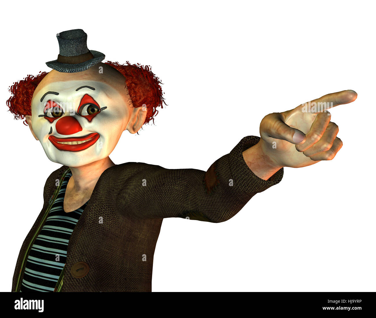 Clown laughing and pointing hi-res stock photography and images - Alamy