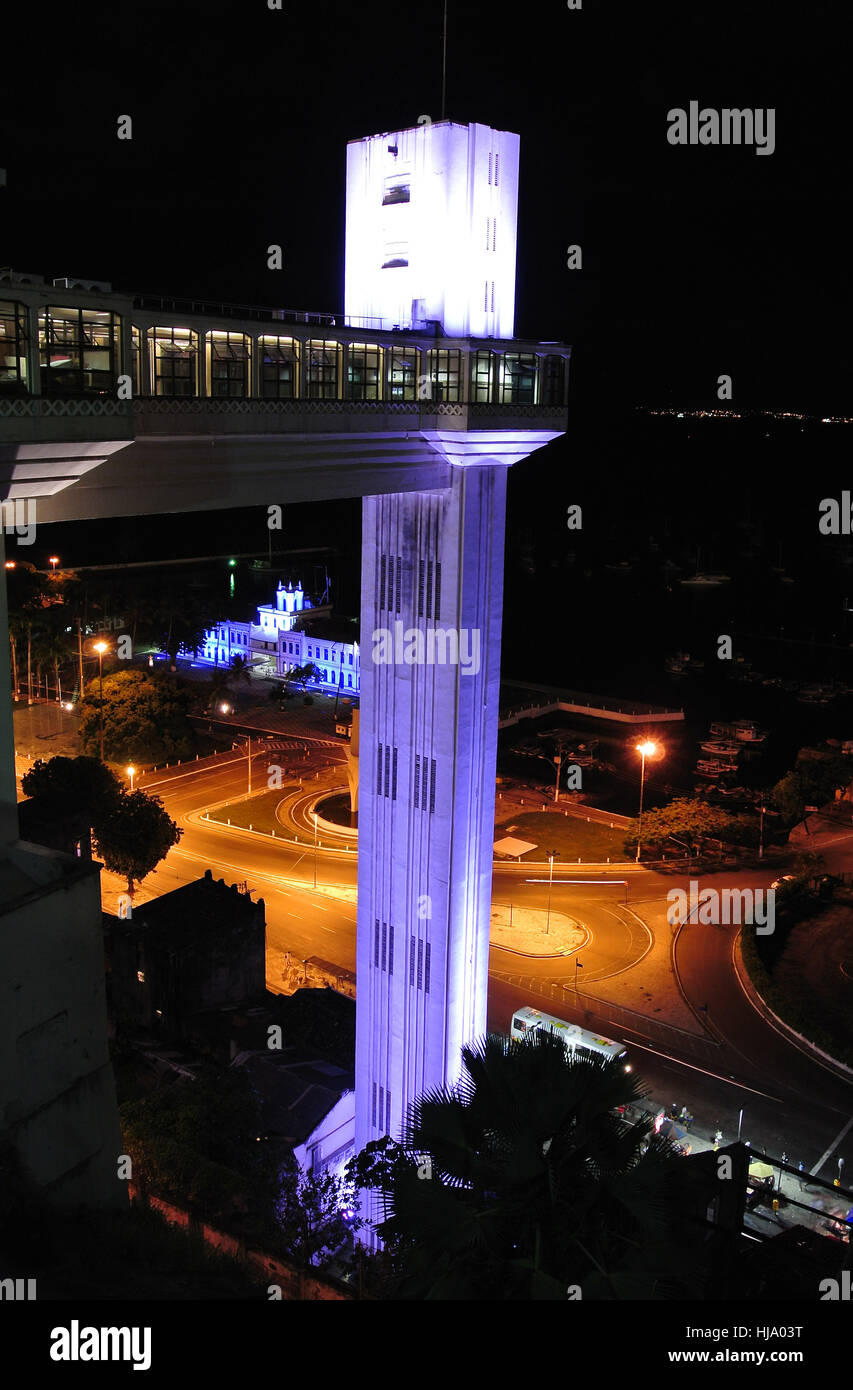 at night, elevator, lift, at night, night, nighttime, harbor, harbours ...
