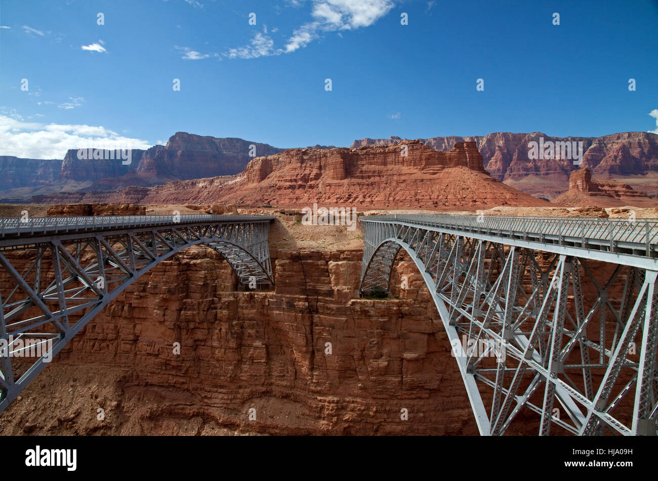 bridge, ravine, arizona, Canyon, blue, big, large, enormous, extreme ...