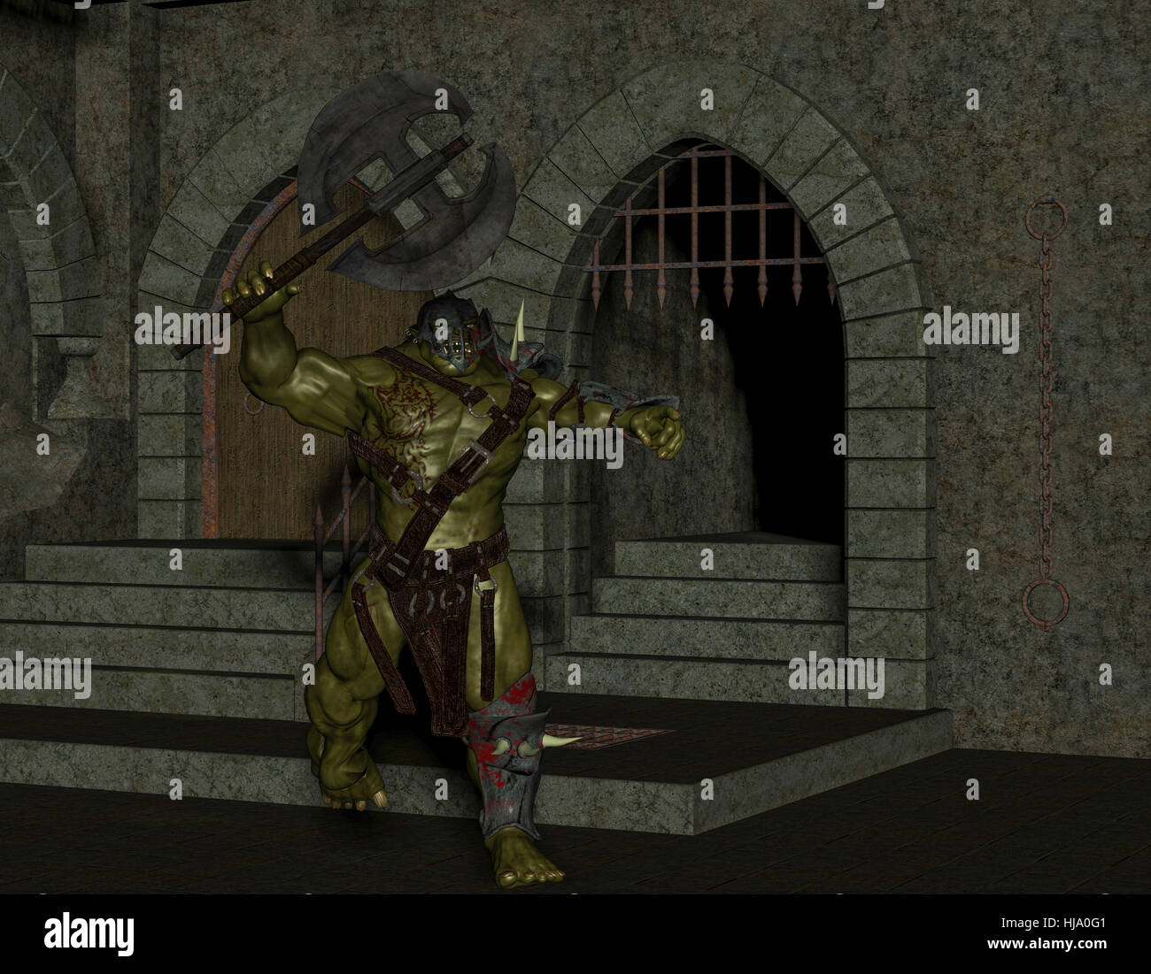 Orc battle hi-res stock photography and images - Alamy