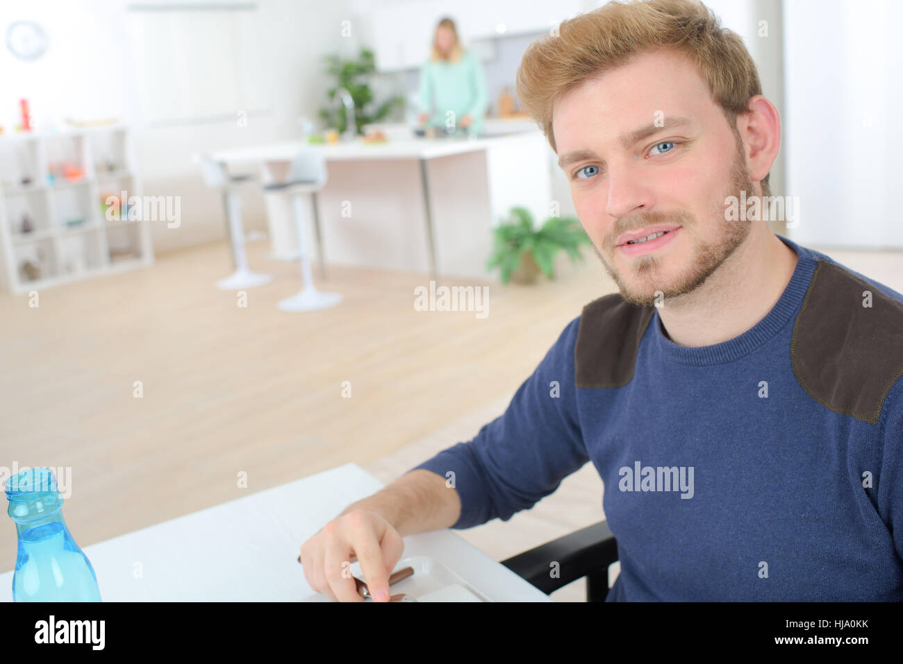 man at workplace Stock Photo - Alamy