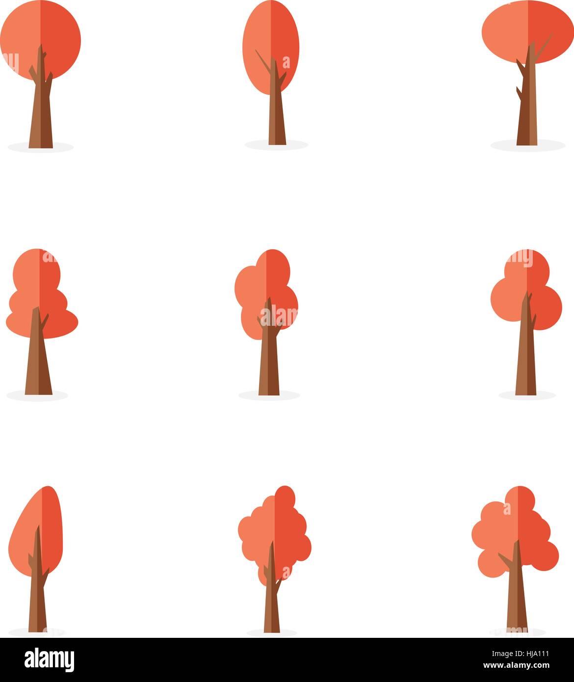 Set of tree object for game Stock Vector Image & Art - Alamy