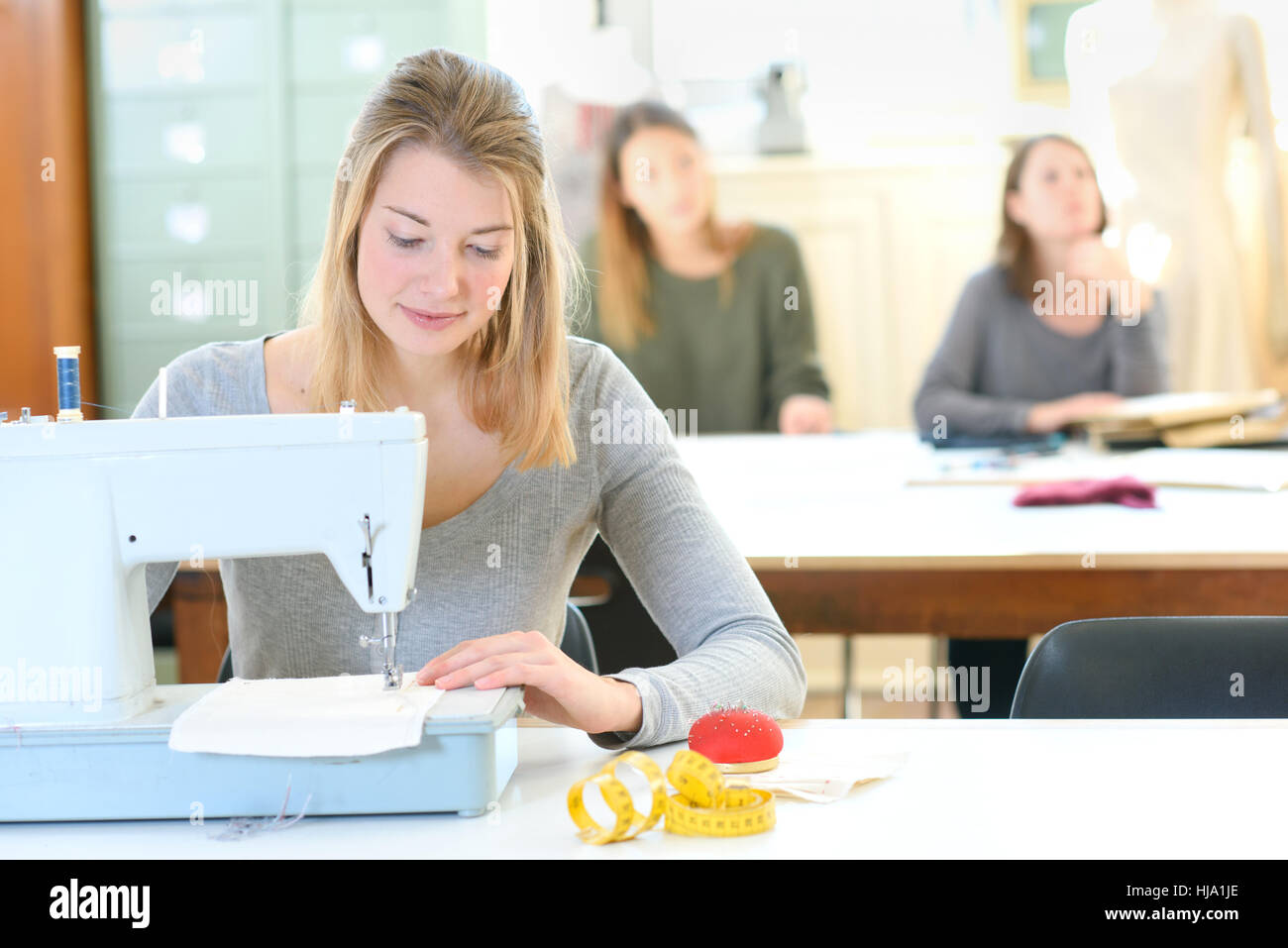 Fashion design students Stock Photo - Alamy