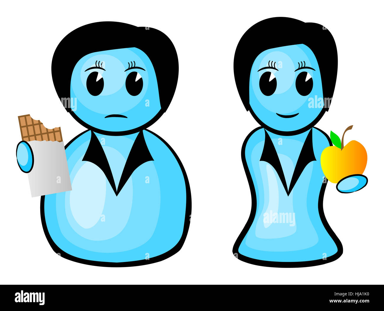 Thick and thin Cut Out Stock Images & Pictures - Alamy