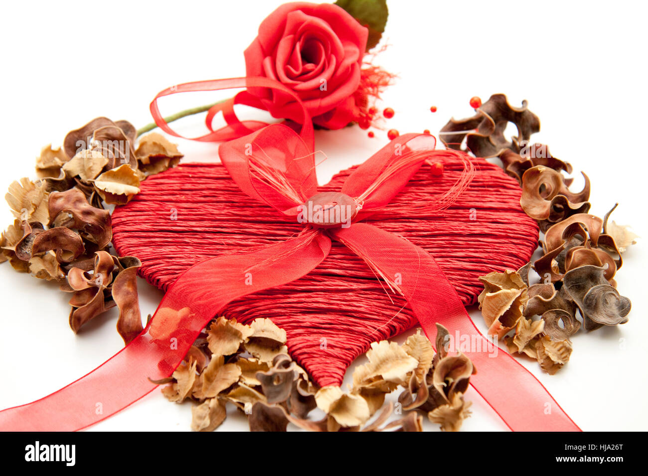 heart with ribbon Stock Photo - Alamy