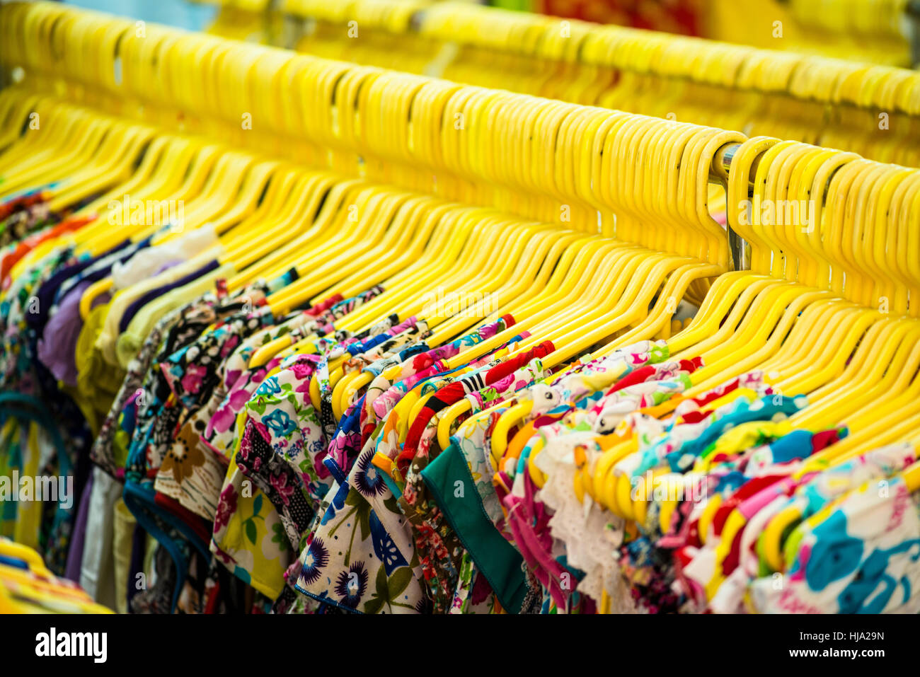 Silk goods for sale, Saigon Stock Photo - Alamy