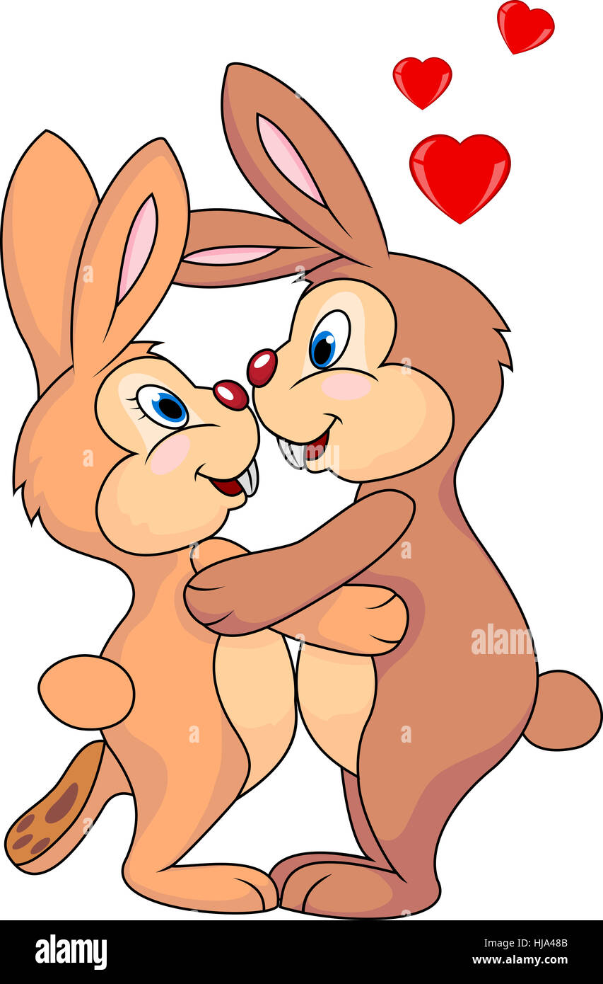 Rabbit kissing baby bunny hi-res stock photography and images - Alamy