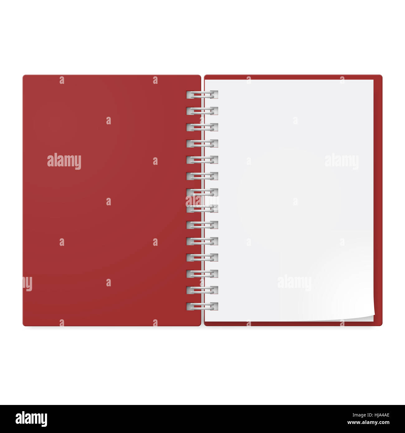 Realistic notebook. Illustration on white background design Stock Photo ...