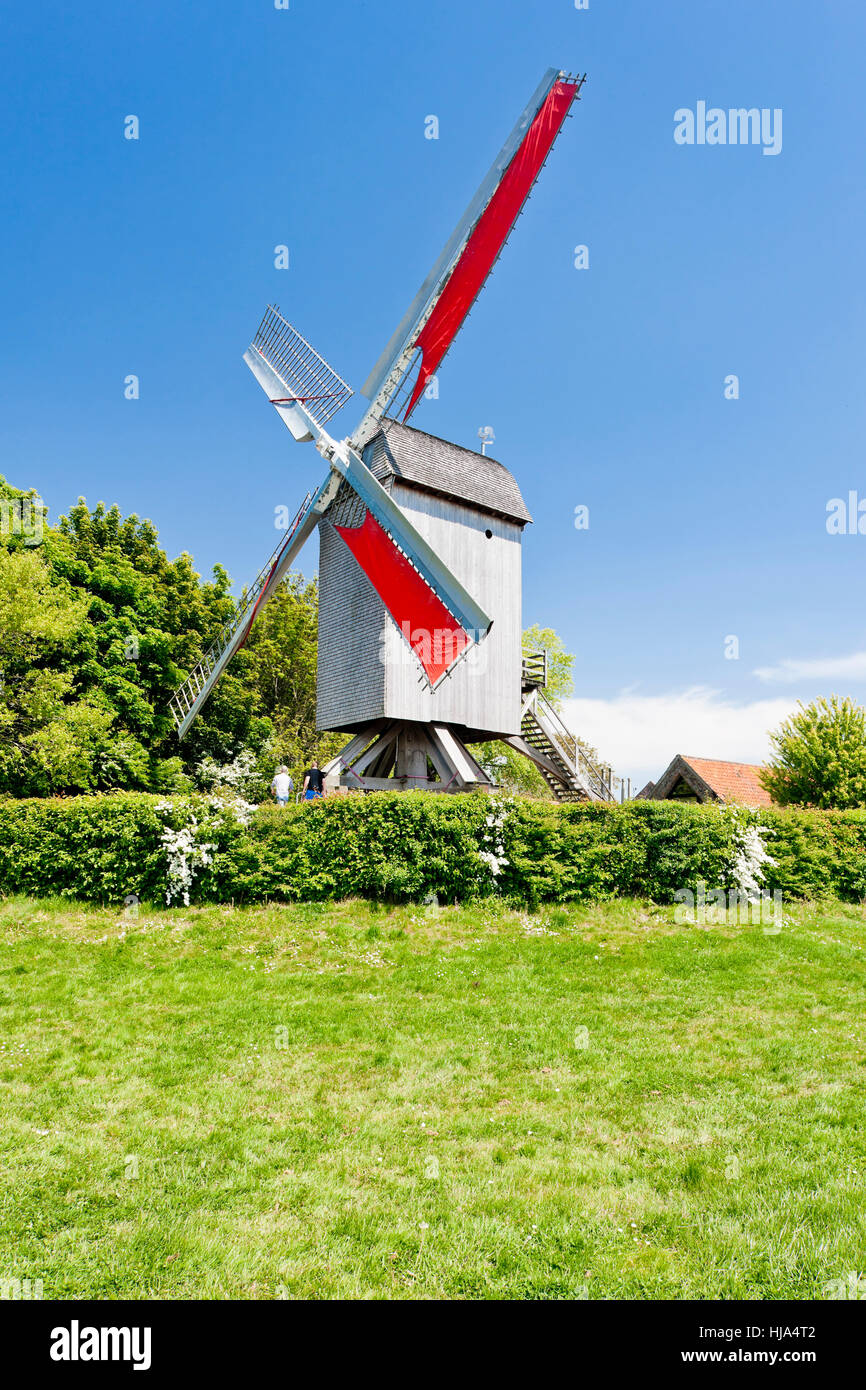 travel, europe, france, outside, windmill, style of construction ...