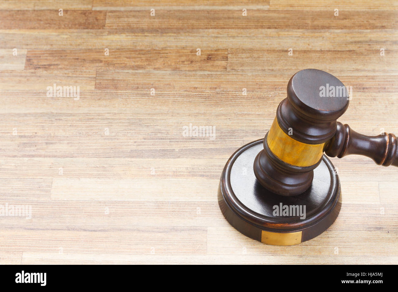 Wooden Law Gavel Stock Photo - Alamy