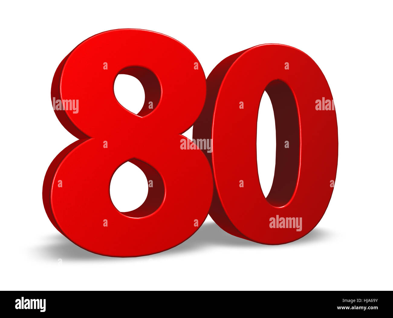 Number Eighty 80 High Resolution Stock Photography and Images - Alamy