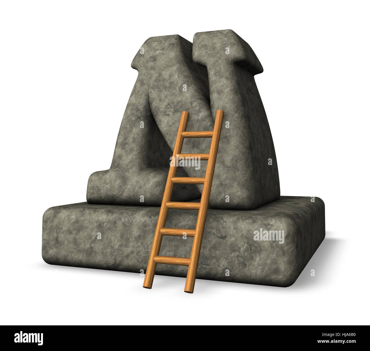 Plinth ladder hi-res stock photography and images - Alamy