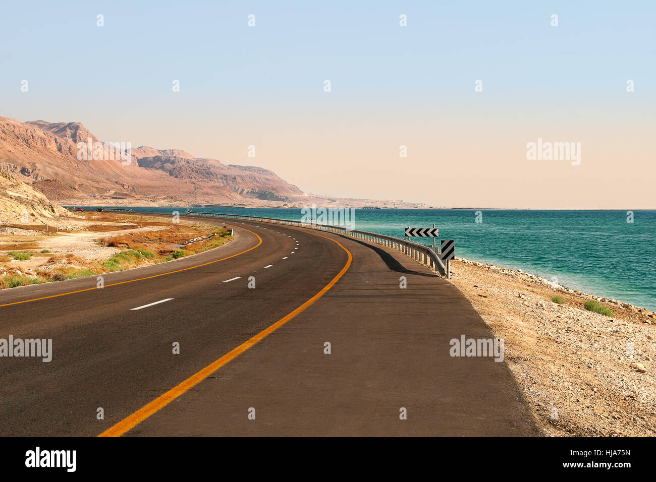 desert, wasteland, motorway, highway, israel, landscape, scenery ...