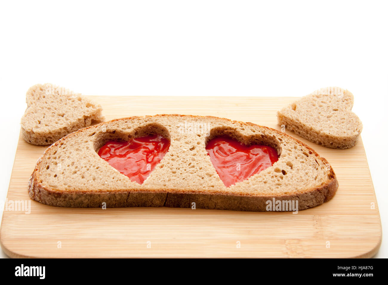 bread with heart Stock Photo - Alamy