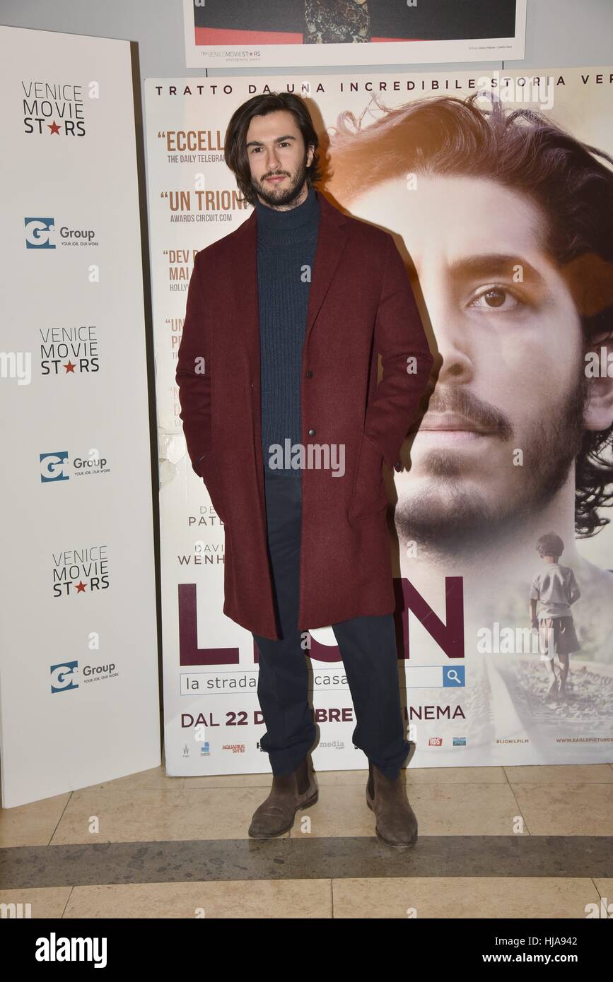 Dimitri Skofic attending the premiere of 'Lion' at the Casa del Cinema ...