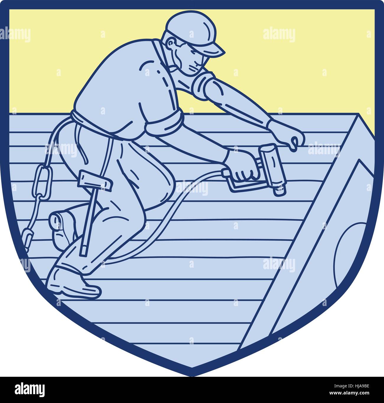 View from roof Stock Vector Images - Alamy