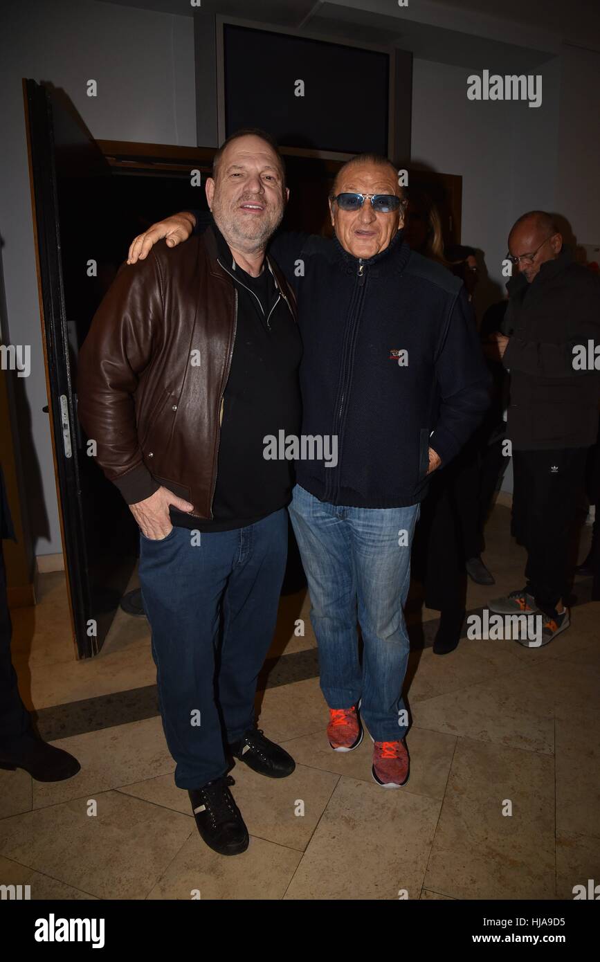 Harvey Weinstein and Tony Renis attending the premiere of 'Lion' at the ...