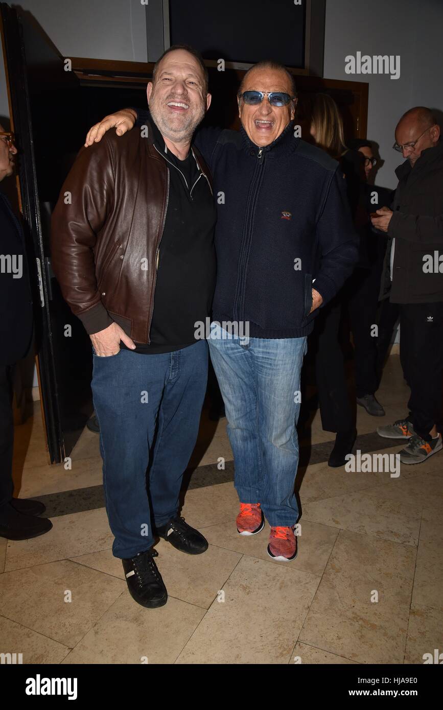 Harvey Weinstein and Tony Renis attending the premiere of 'Lion' at the ...