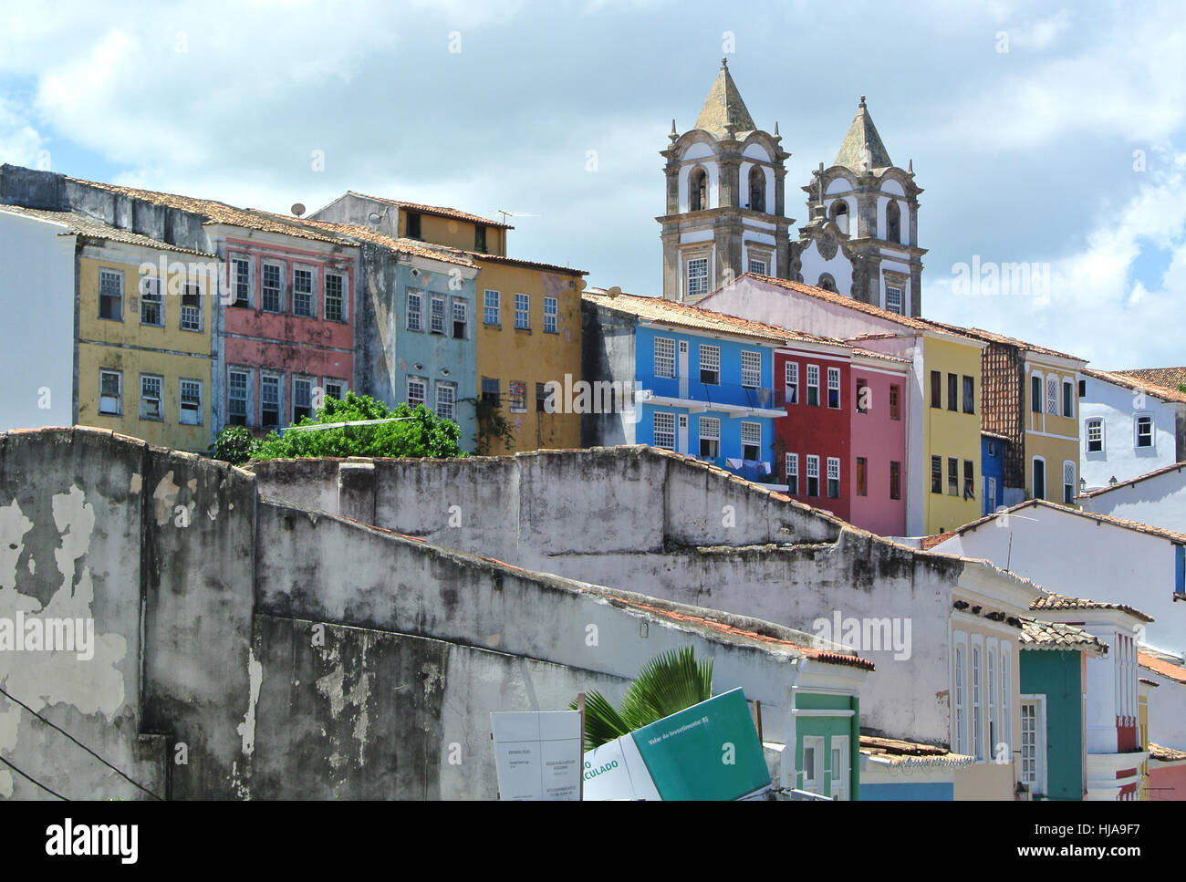 church, brazil, south america, houses, church, coloured, colourful ...