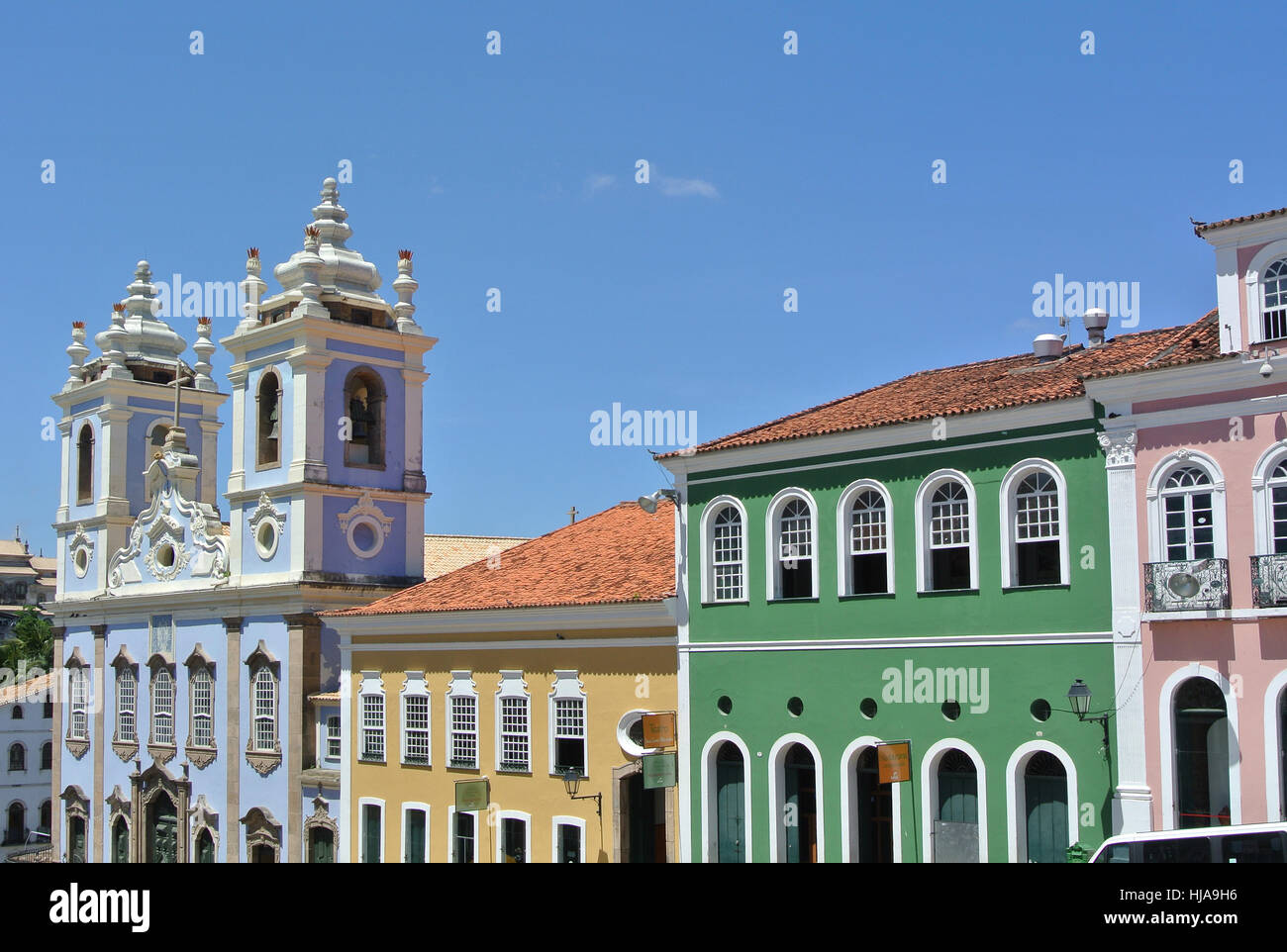 church, brazil, south america, houses, church, coloured, colourful ...