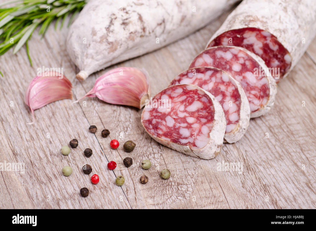 italian, salami, rosemary, sausage, pepper, spice, green, wood, black ...