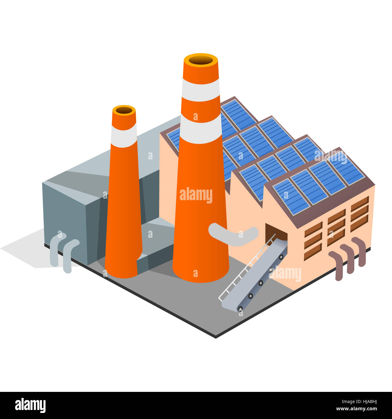 industry, industrial, illustration, work, factory, vector, plant ...