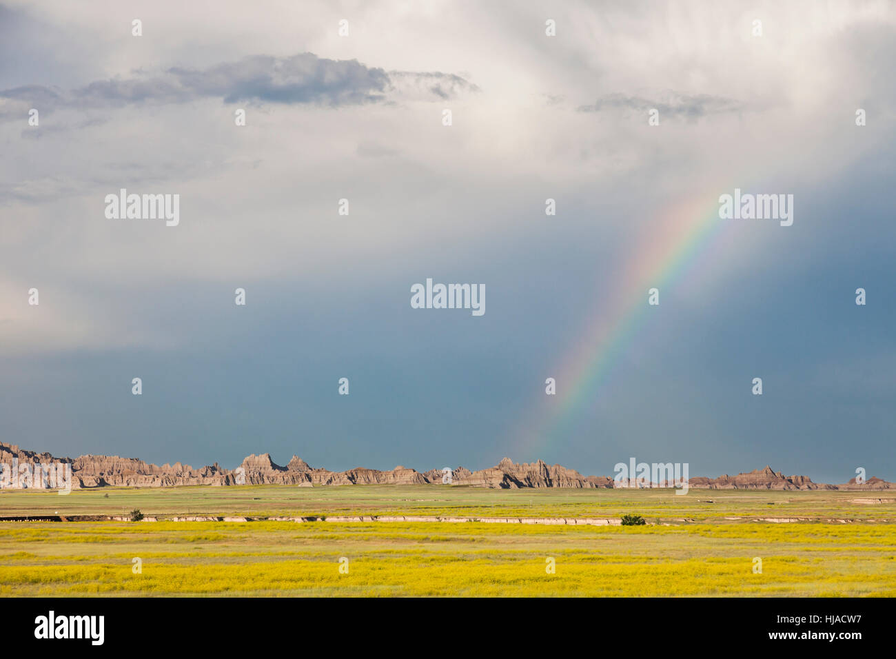 rainbow, horizon, stone, national park, cloud, usa, rock, horizontal ...