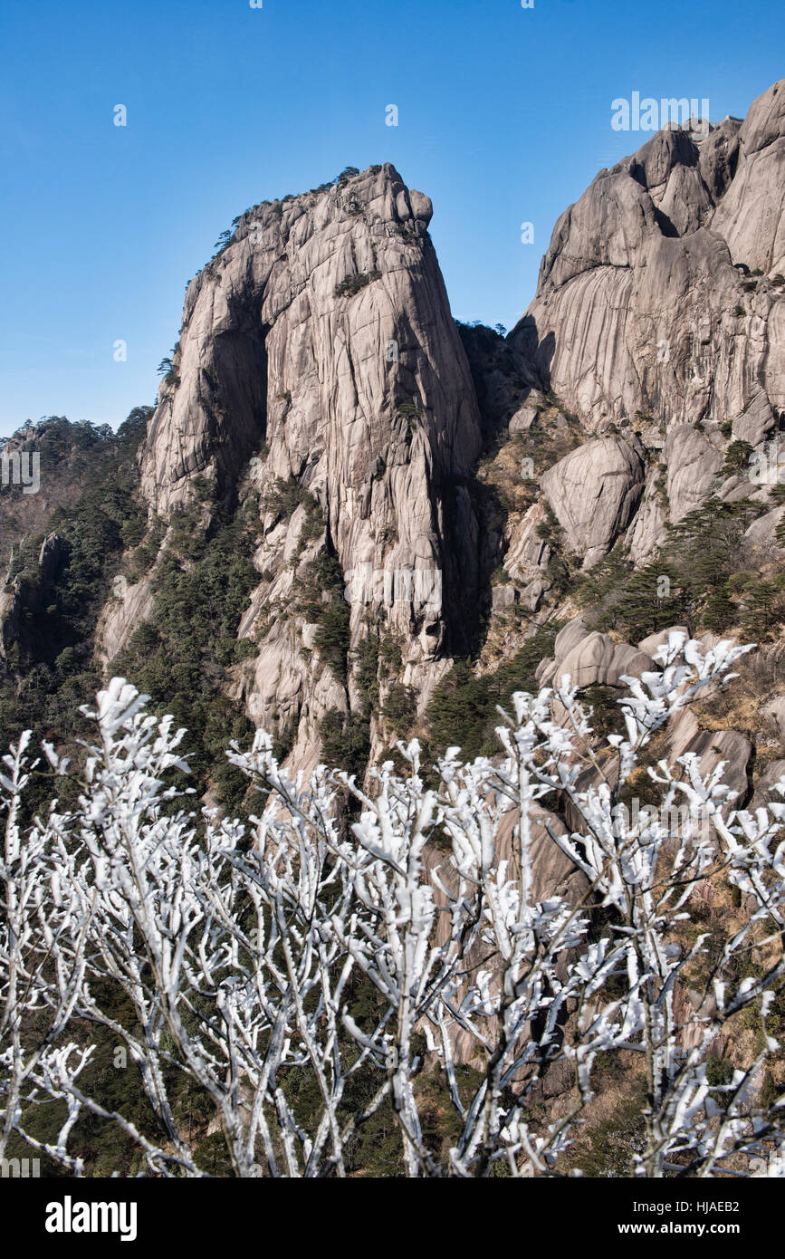 Granite towers, Huangshan National Park, Anhui, China Stock Photo - Alamy