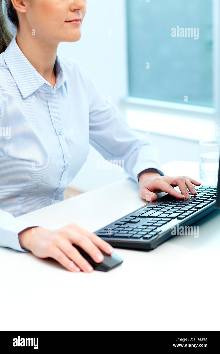 woman, study, career, hand, keyboard, finger, desk, secretary ...