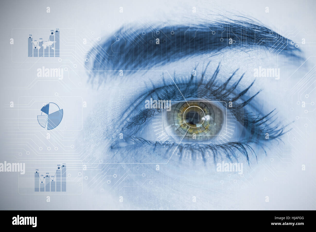 Holographic interfaces hi-res stock photography and images - Alamy