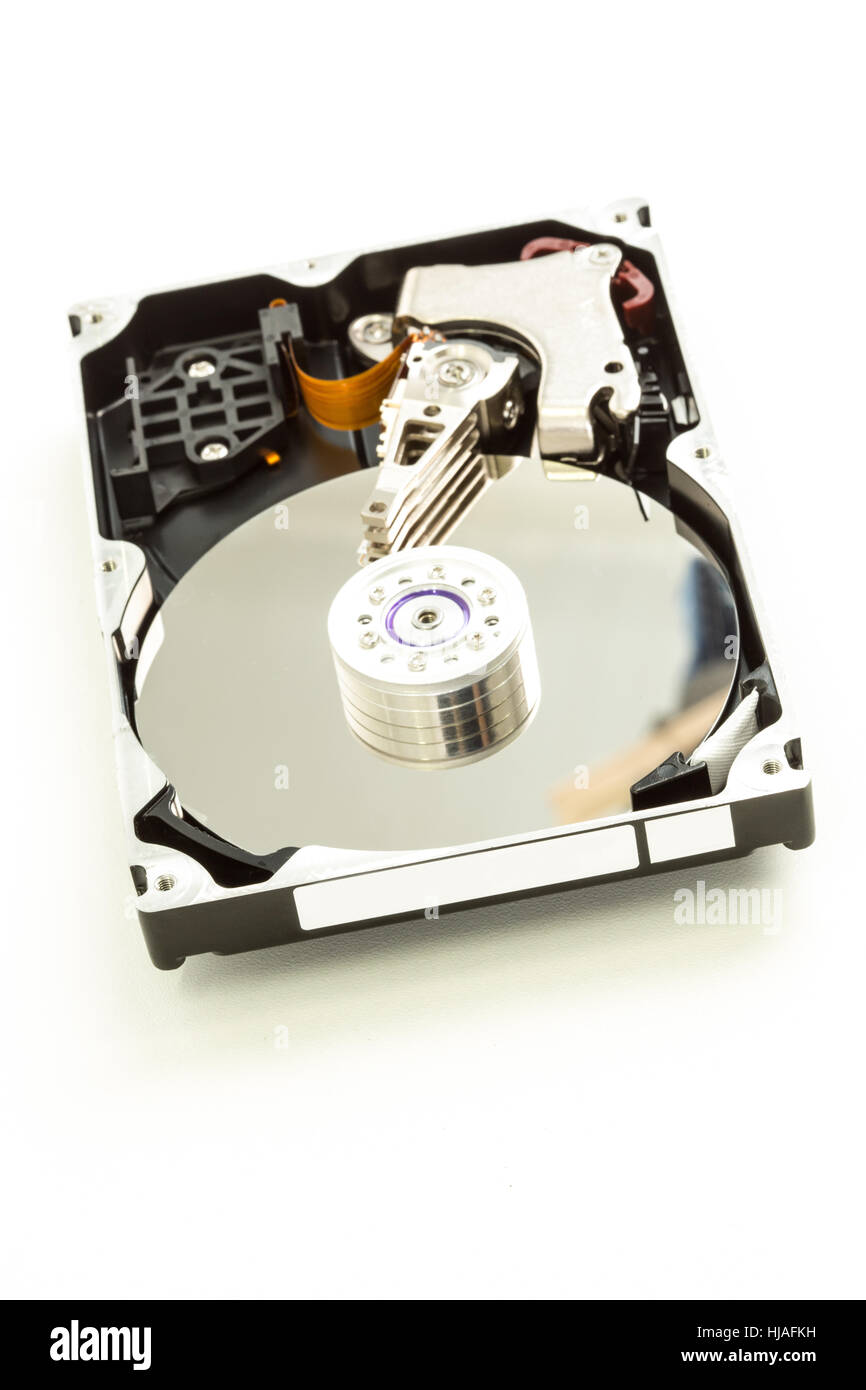 Computer disk drive on white background Stock Photo - Alamy
