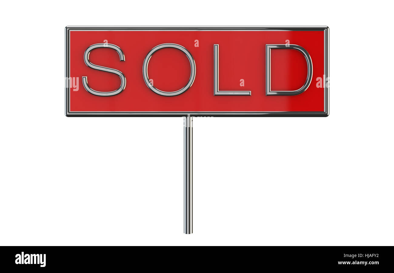 letters, metal, real estate, sign, sold, transaction, white, red ...