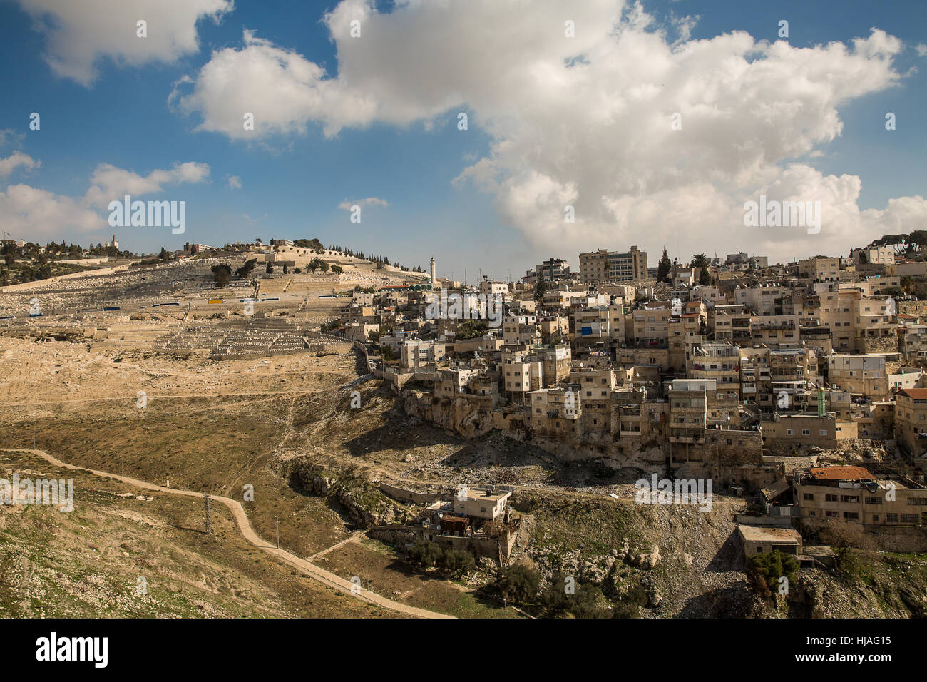 Silwan Village - District of East Jerusalem with a predominantly ...