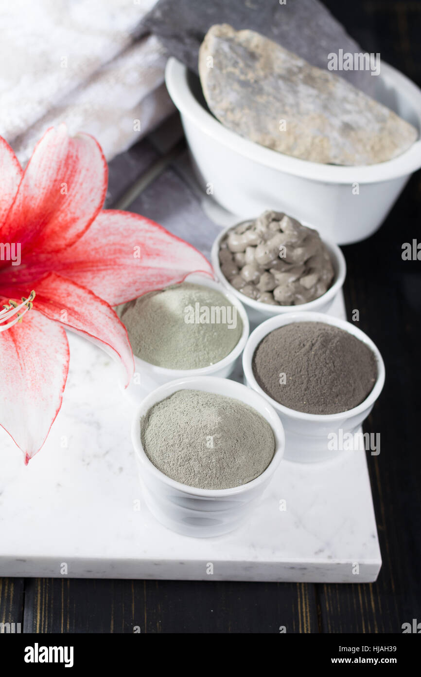 Ancient minerals - luxury face and body spa treatment, clay powder and ...