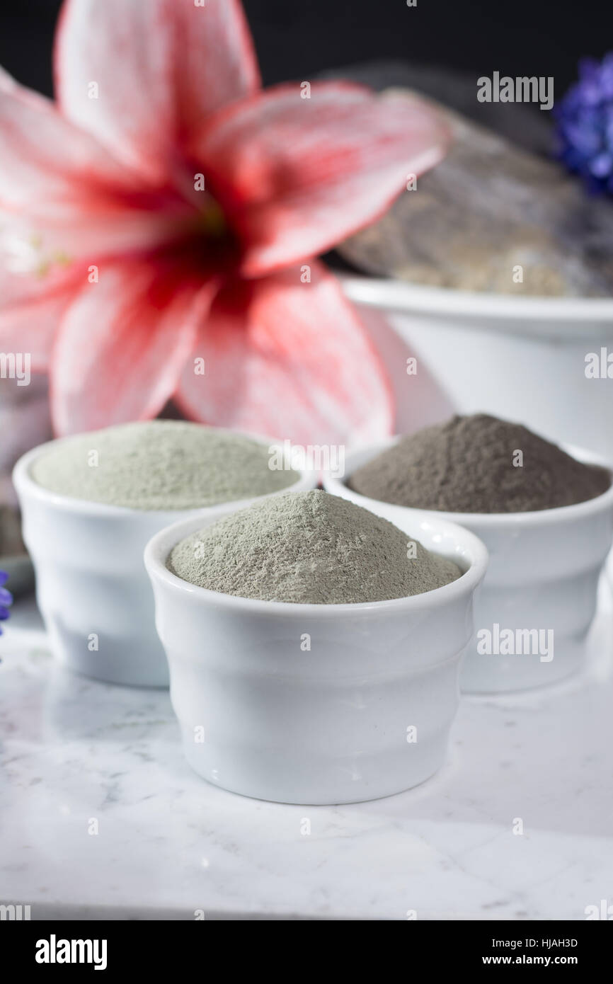 Ancient minerals - luxury face and body spa treatment, clay powder and ...