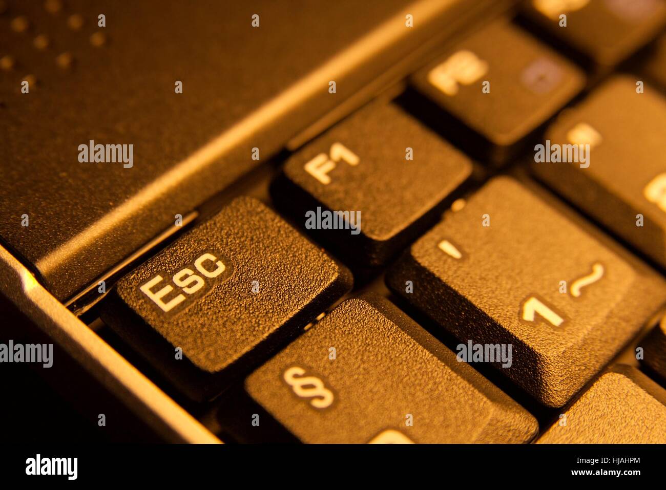 Keyboard detail with escape key Stock Photo - Alamy