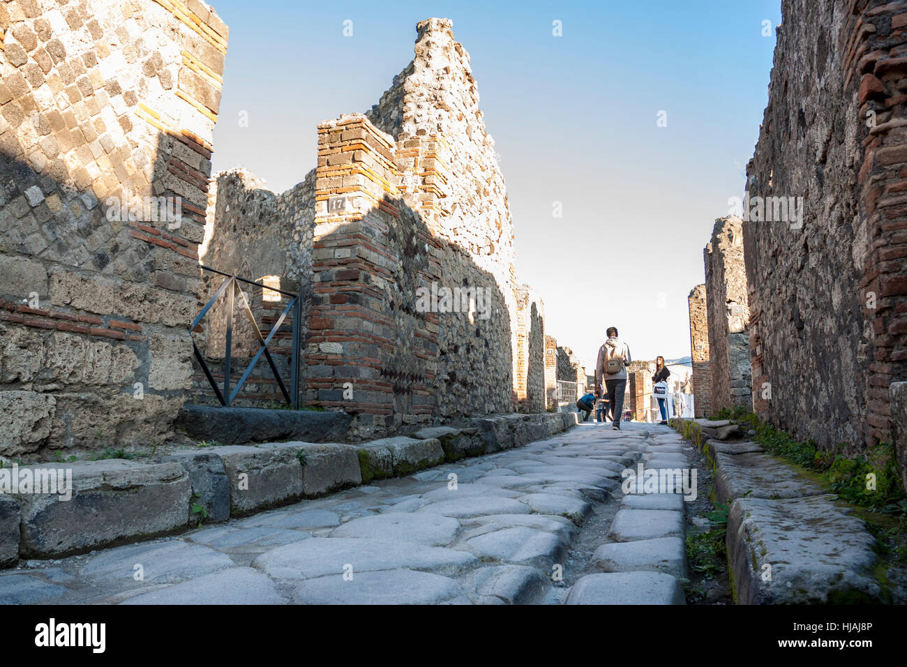 Ruins of a major important roman city. Pompeii, Campania. Italy Stock ...
