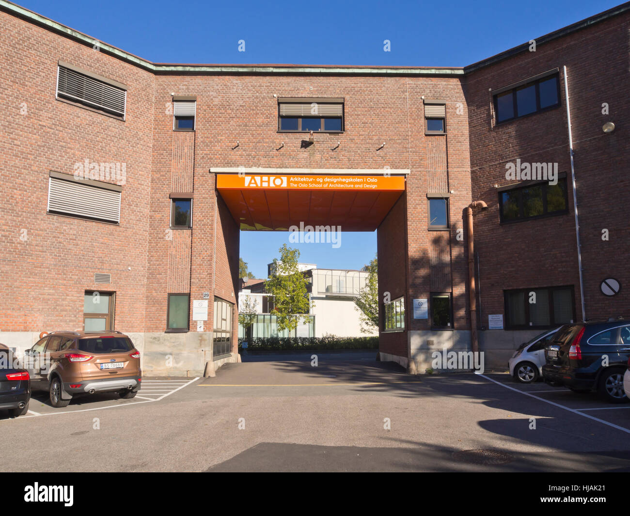The Oslo school of architecture and design, main entrance gate ...