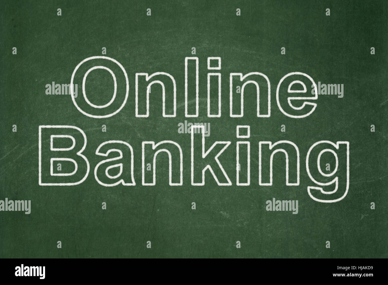 Currency concept: Online Banking on chalkboard background Stock Photo ...