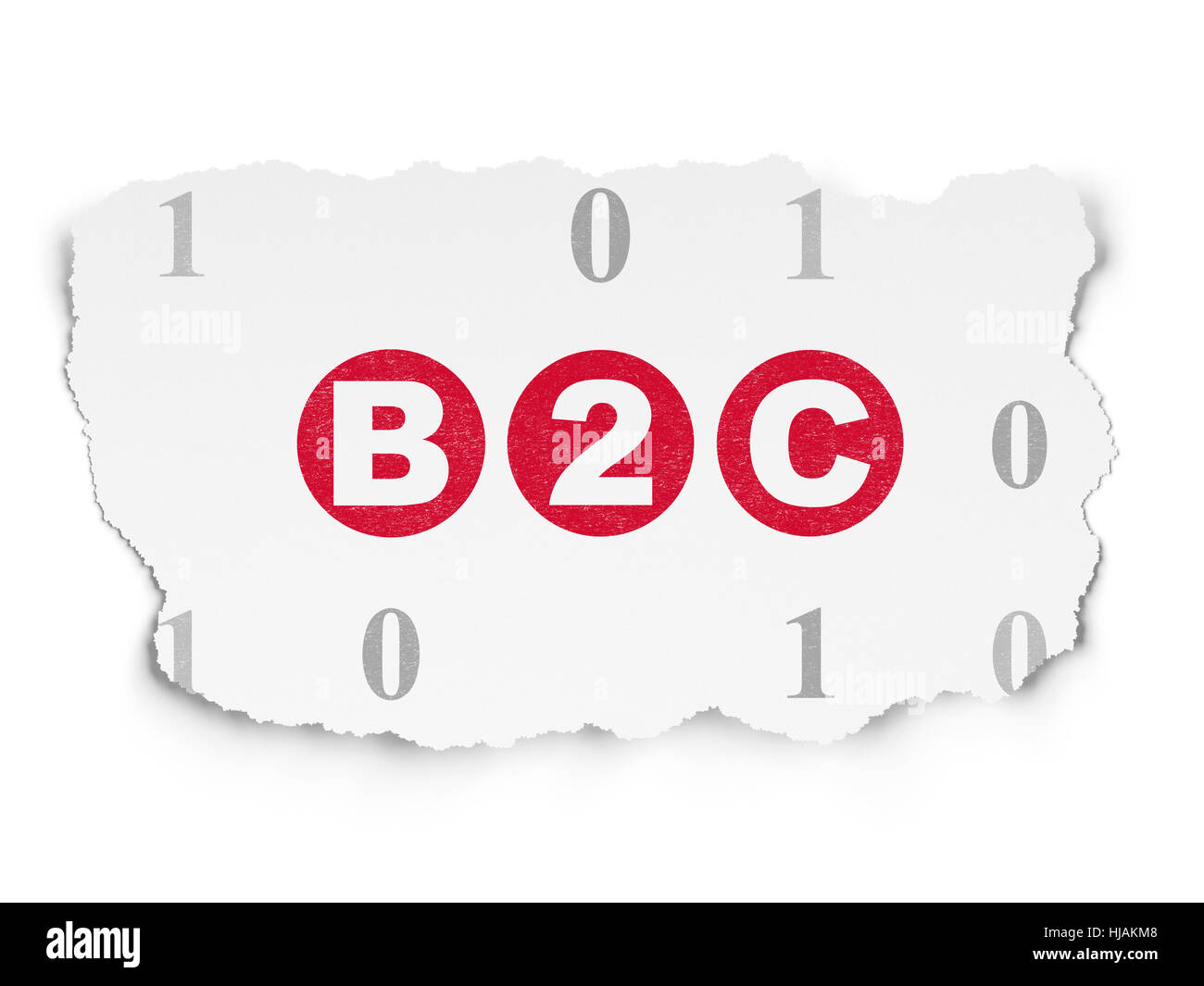Finance concept: B2c on Torn Paper background Stock Photo - Alamy