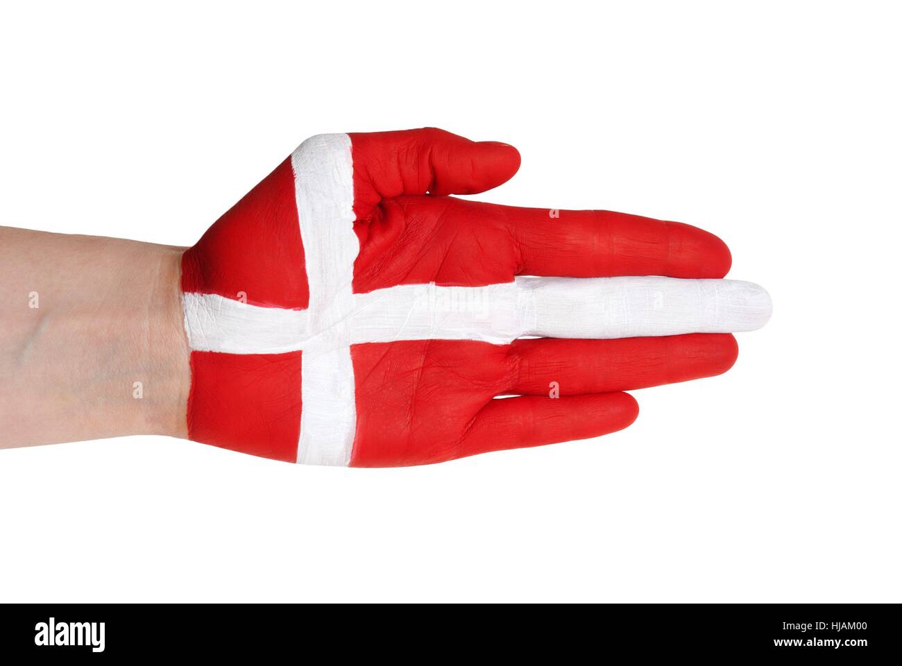 a danish hand in handshake gesture, isolated on white Stock Photo - Alamy