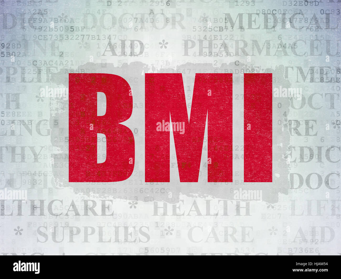 Medicine concept: BMI on Digital Data Paper background Stock Photo - Alamy