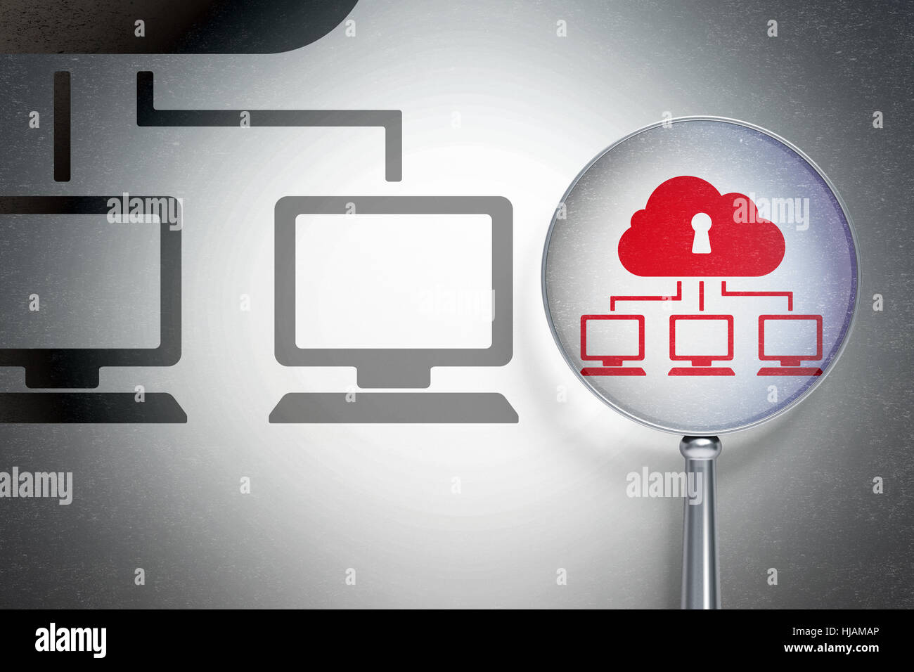 Cloud computing concept: Cloud Network with optical glass on digital ...