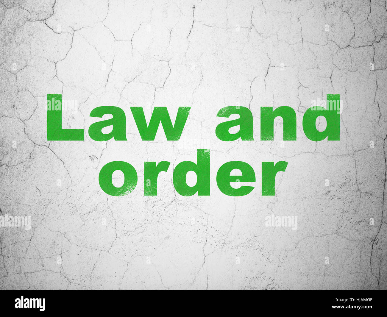 Law concept: Law And Order on wall background Stock Photo - Alamy