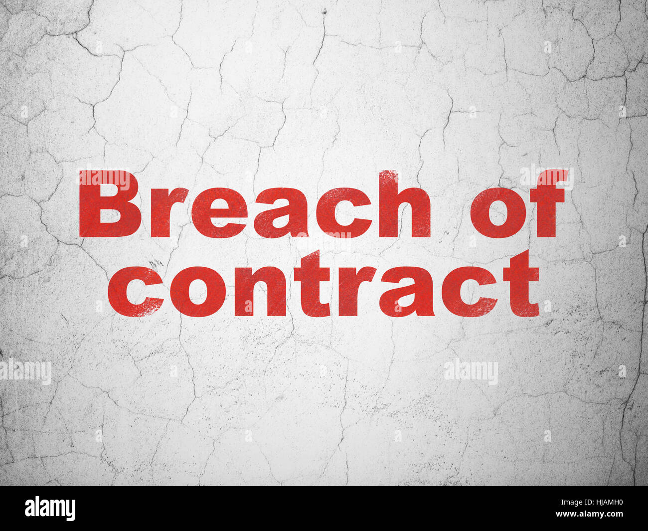 Law concept: Breach Of Contract on wall background Stock Photo - Alamy