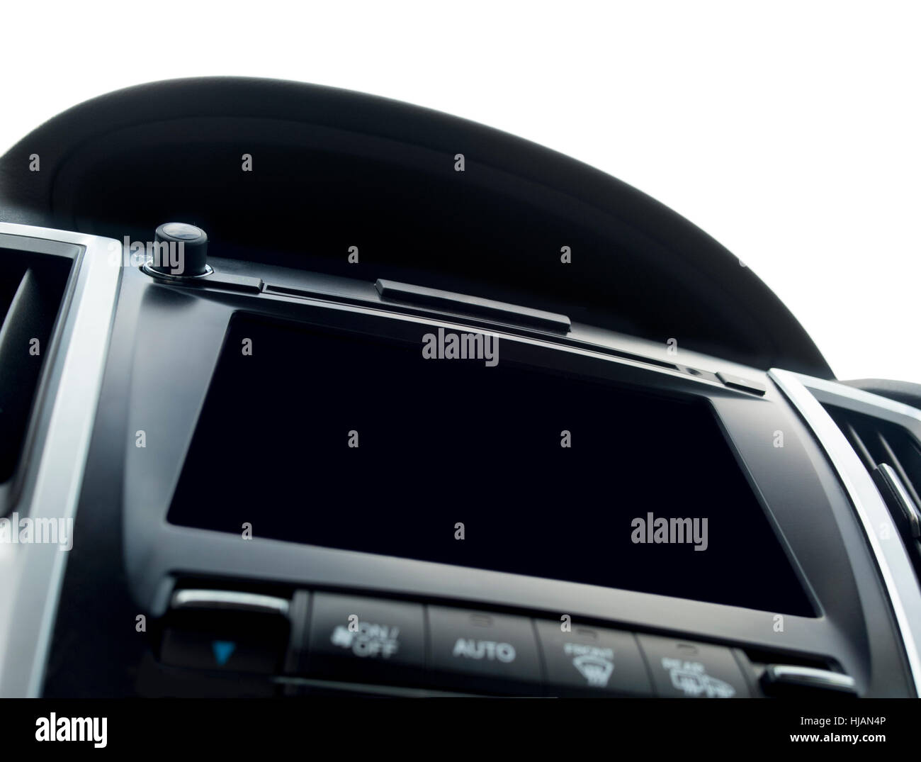 Isolated auto dashboard with a touch screen Stock Photo - Alamy
