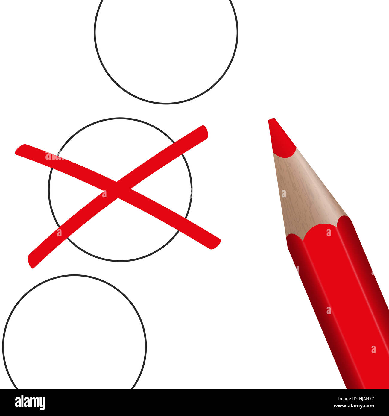 Marking exam red cross hi-res stock photography and images - Alamy